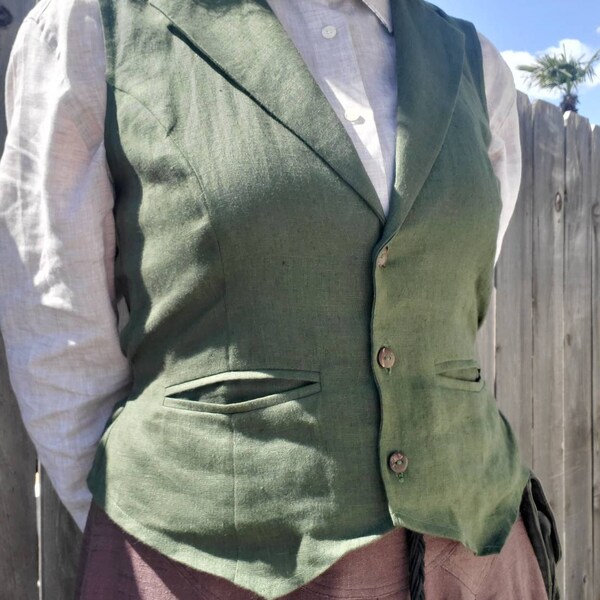 Linen Vest Women GRACE, Linen White Vest, Linen Tank Top, Linen Formal ...