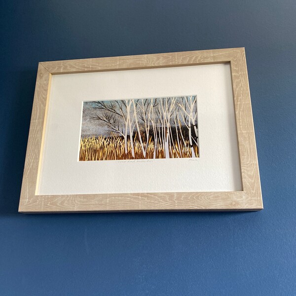 Giclee Lino Print, Lino Print, Print, Art, Landscape, Blue, Scottish ...