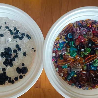 500-1000 Pcs Assorted Crystal Mixture Beads. 3mm-12mm Jesse James Glass ...