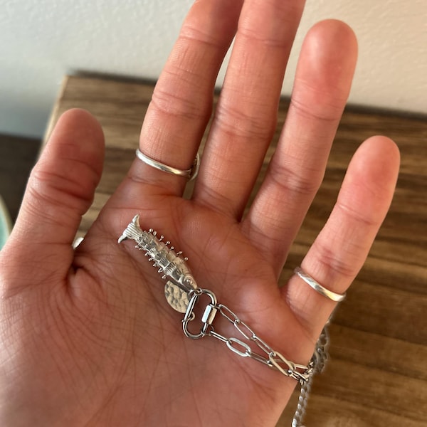 Movable Fish Necklace, Articulated Fish Pendant, Sea Lover Gift, 3D ...