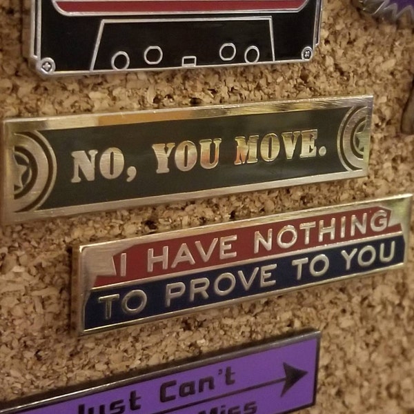 No, You Move - Captain America, Peggy Carter Quote Pin - 2" Wide - Etsy