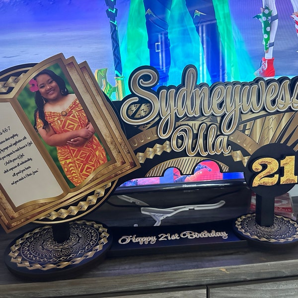 60th Birthday Key With Stand and Personalised With Photo Name and Age ...