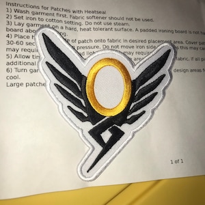 Mercy Patch for Overwatch Embroidered Iron on Patch Iron on Applique - Etsy