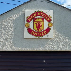 Manchester United Football Club - Crest Wall Sticker - Etsy UK