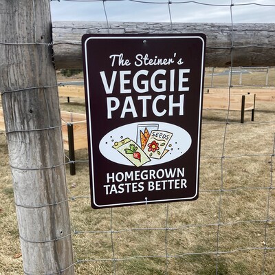 Family Veggie Patch, Veggie Garden Sign, Homegrown Veggie, Garden ...