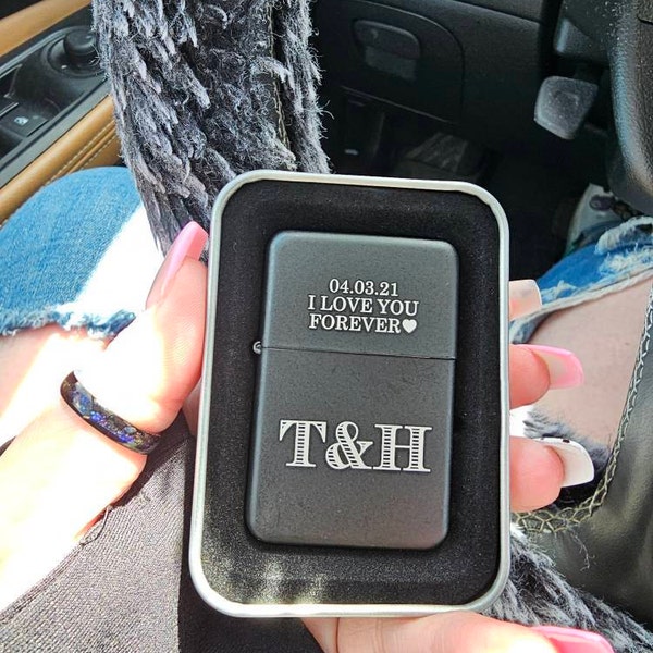 Personalized Black Engraved Lighter - Custom Lighter, Engraved Lighter ...
