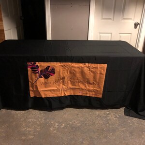 Your Logo Custom Tablecloth With Logo and Fabric Color Options - Etsy