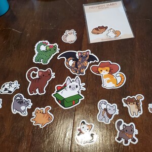 Tabby Cat Sticker Handmade Vinyl / Brown Tabby / Grey Tabby / Orange ...