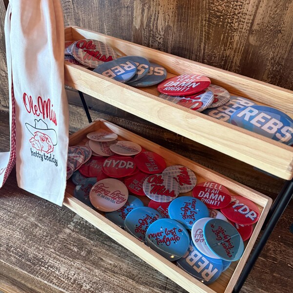 Purple & Gold Game Day Tailgate Buttons | Game Day Pins | College ...