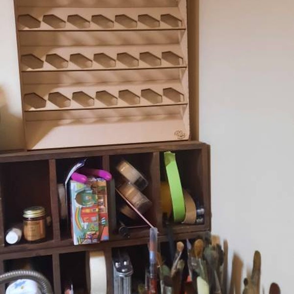 Wall Mounted Tube Type Paint Storage Rack - 20/21ml Tubes or 37ml Tubes ...