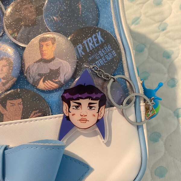 TOS/AOS Big 3 Keychains | Space Trek Folks | Gift and Merchandise for ...