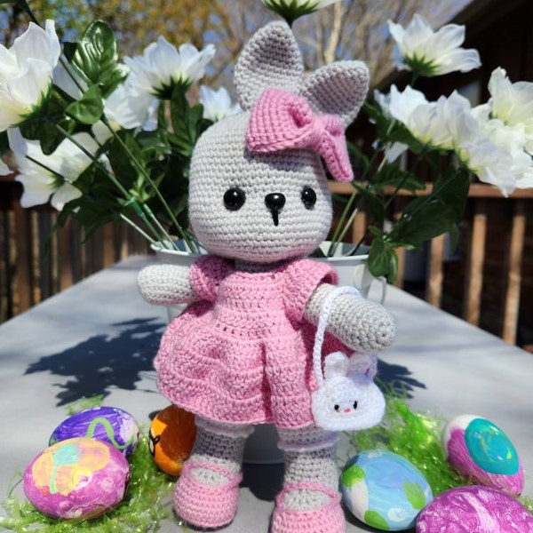 Big Bow Bunny Amigurumi Crochet Pattern (PDF) - Etsy