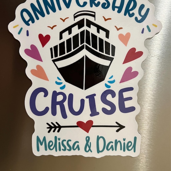 I Love It When We're Cruising Together Door Magnet Sign, Carnival ...