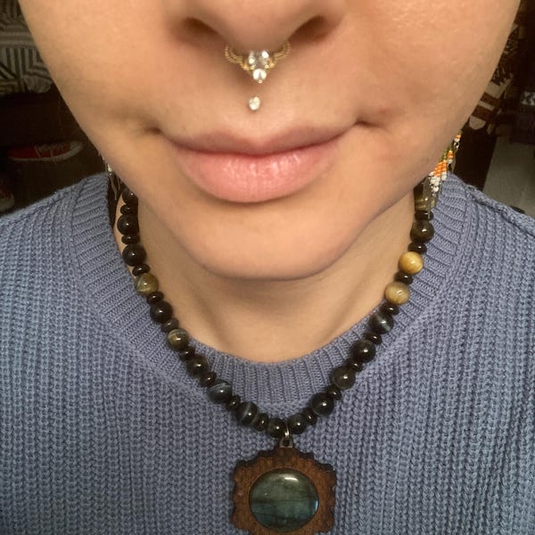 14K Solid Gold Triple Chain Attachment, Double Chain Piercing, Loop ...