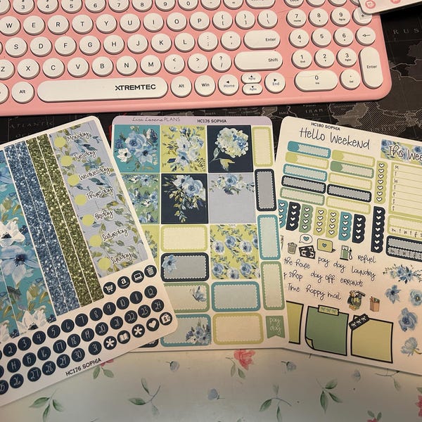 WINTER BOOKWORM Weekly Set for Hobonichi Weeks Sticker Kit | HW382 - Etsy