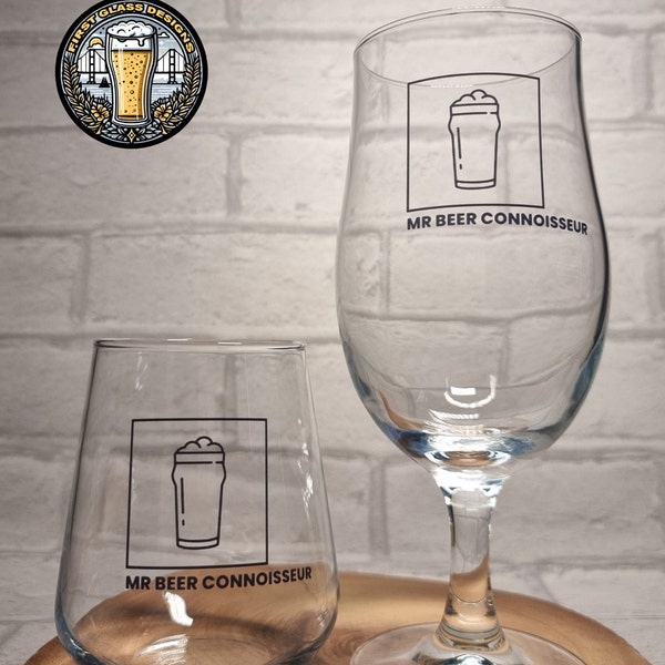Holly Heist Santa Beer Pint Glass, Craft Beer Gift Barware, Secret ...