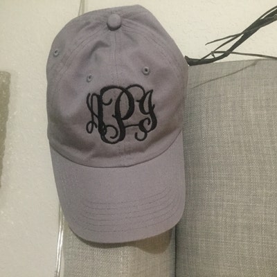 Ladies' Monogram Baseball Cap Monogram Hat Monogram Cap Summer Beach ...