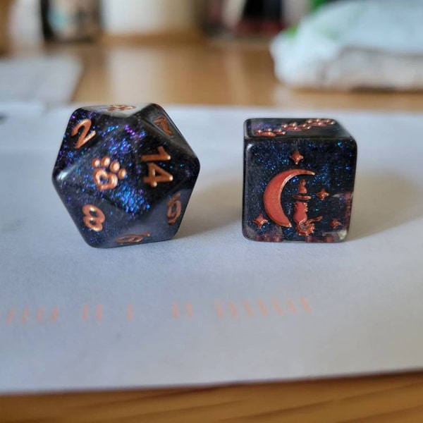 Endless Expanse - 8 Piece TTRPG Dice Set. Dungeons and Dragons, D&D ...