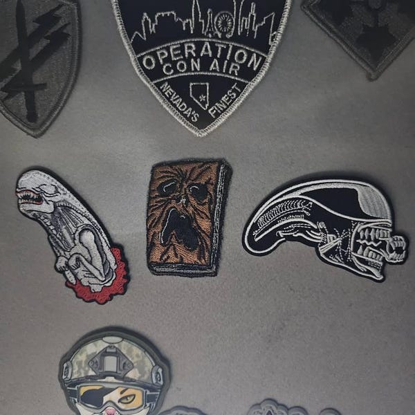 Alien Xenomorph Embroidered Patch - Iron on or Sew on 3.5" X 2" - Etsy