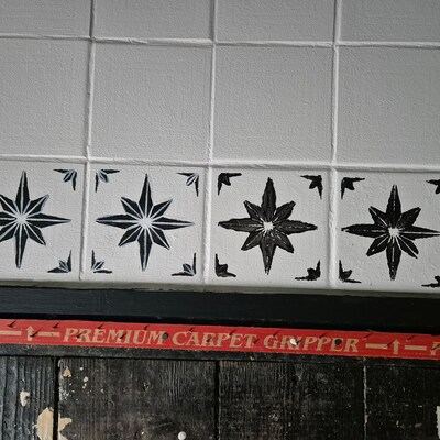 Reusable Strong Tile Stencil. High Quality Strong 350 Micron Stencils ...