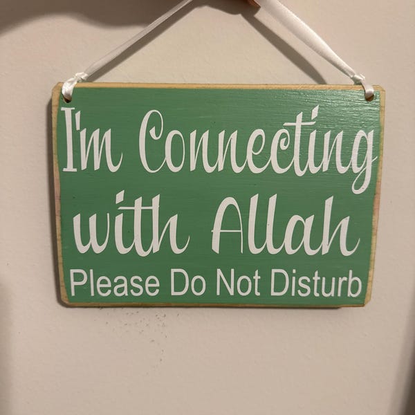 8x6 Quiet Please Prayer in Session Custom Wood Sign Religious Progress ...