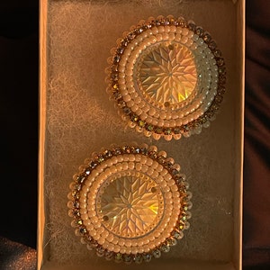 Beautiful Hand Beaded Multi-color Indian Tear Drop | Etsy