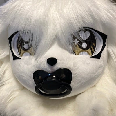 Kig Fursuit Head Cat Furry Head With Lolita Clips, Kig Kemono Fursuit ...