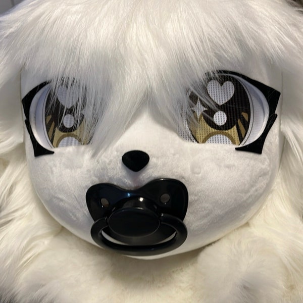Furry Fursuit White Sheep Mask Cat Mask , Cosplay Mask Head , Beast ...