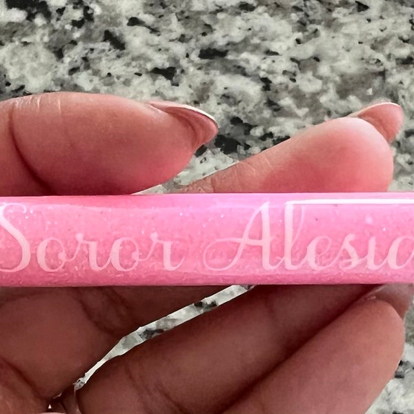 Custom Personalized Writing Pen Pink and Green Ivy Pearls - Etsy