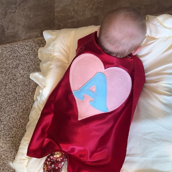 SUPERHERO POWER CAPES, Single-sided With Emblem and Initial - Etsy