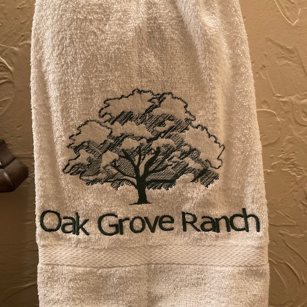 Embroidered Hand Towel: Personalized Cotton Towel With Logo Adult ...
