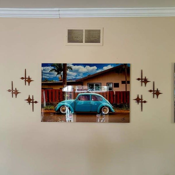 Mid-century Moden Wood Wall Art Set (3), Mcm Decor, Mid Century ...