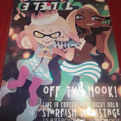 Off the Hook Concert Poster Splatoon 2 Artist Print Illustration - Etsy