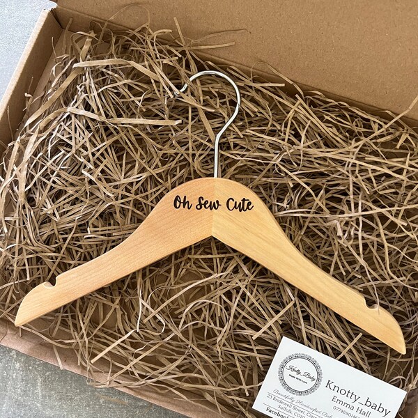 Business Logo Wooden Hanger, Personalised Hanger, Business Stationary ...