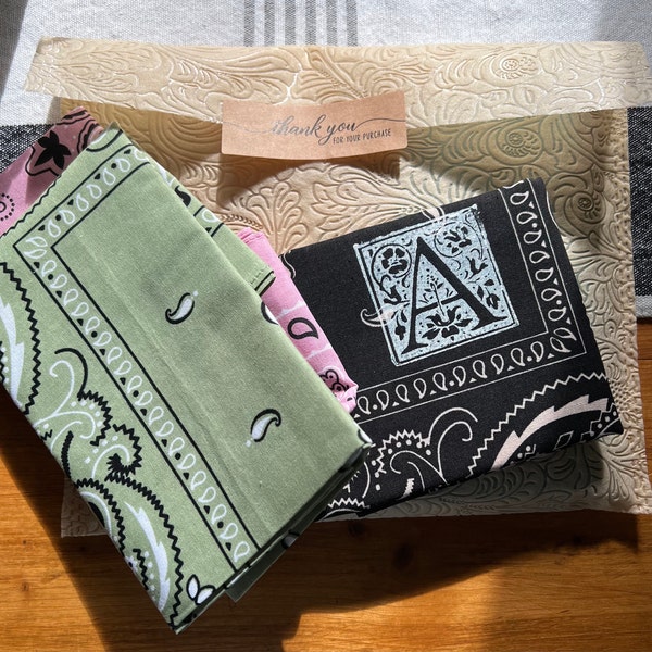 Neutral Earthtone 100% Cotton Bandanas Botanical Head Wraps Scarf ...
