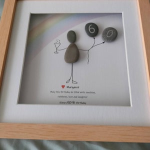 Special Birthday or Milestone Birthday Pebble Picture - Etsy UK
