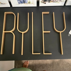 Large Letter for Wall Gold Wall Letter Monogram Wooden - Etsy