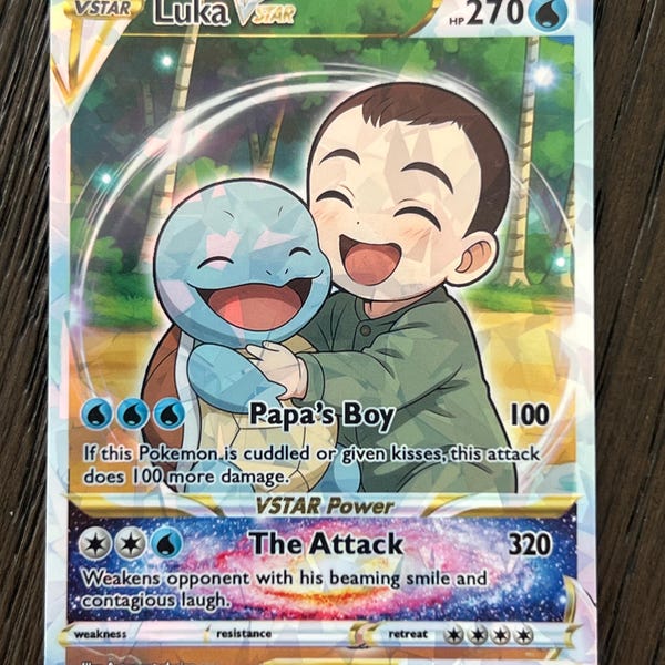 Pokemon Pregnancy Card, Pokemon Gender Reveal, Custom Pokemon Card ...