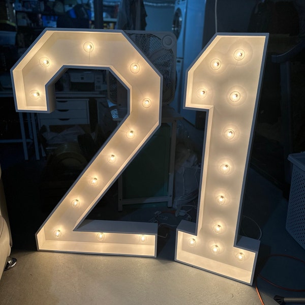 4ft Wide Version - Marquee Number 1 - Build Plans for Wood/ply/mdf ...