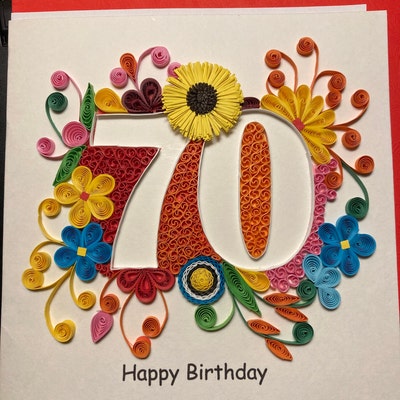 Happy Birthday Quilling Card, Art Paper, Greeting Card, Quilling Card ...