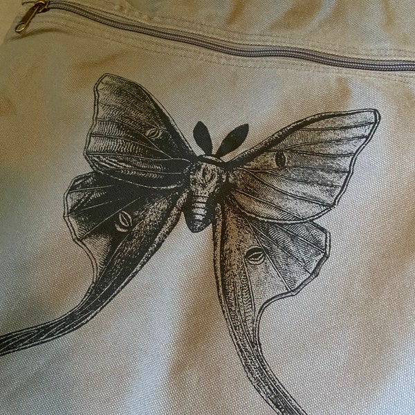 Luna Moth Backpack Canvas Laptop Bag - Etsy