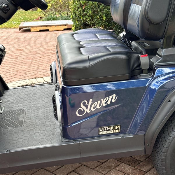 Custom Golf Cart Name Decal, Personalized Vinyl Sticker, Car Sticker ...