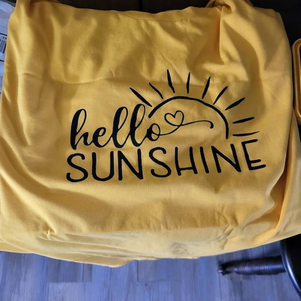 Hello Sunshine Shirt, Hello Sunshine T-shirt, Summer Tee, Happy Summer ...