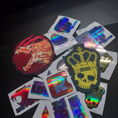 Oni Mask Goon Swords JDM Oil Slick Sticker Anime Decal - Etsy