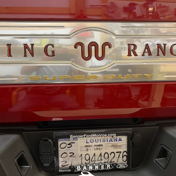 Tufskinz | Tailgate Inserts W/ Running W - Fits 2020-2022 Super Duty ...