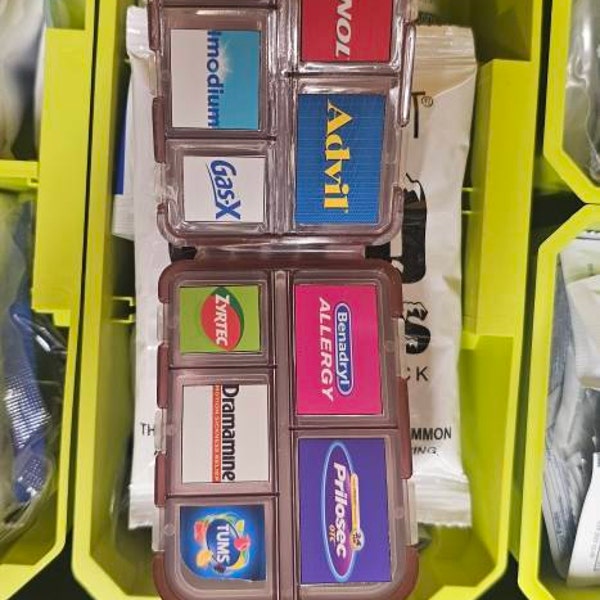 The Pocket Pharmacy Stickers for the Medimate 1 & 2 Pill Case Stickers ...