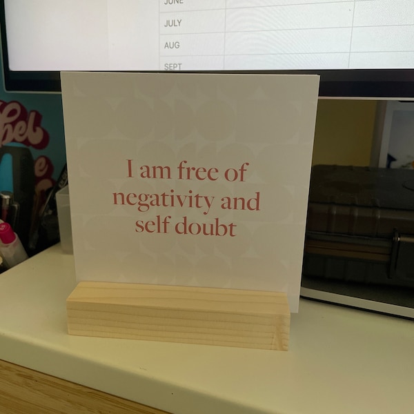 Positive Affirmations Daily Quote Cards With Stand: Inspirational ...