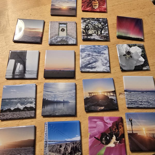 Custom 2.25" Round Photo Magnets - Etsy