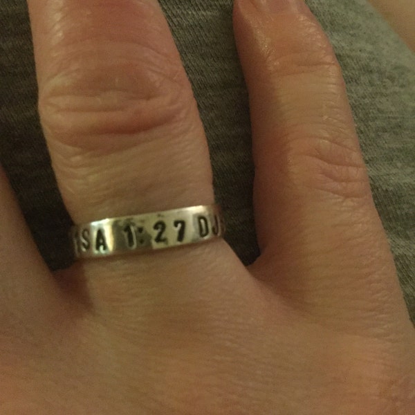 Bible Verse Ring- Personalized- Scripture Ring- Gift for Him- Gift for ...