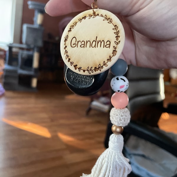 Personalized Boho Keychain for Women, Beaded Name Keychain, Gifts for ...